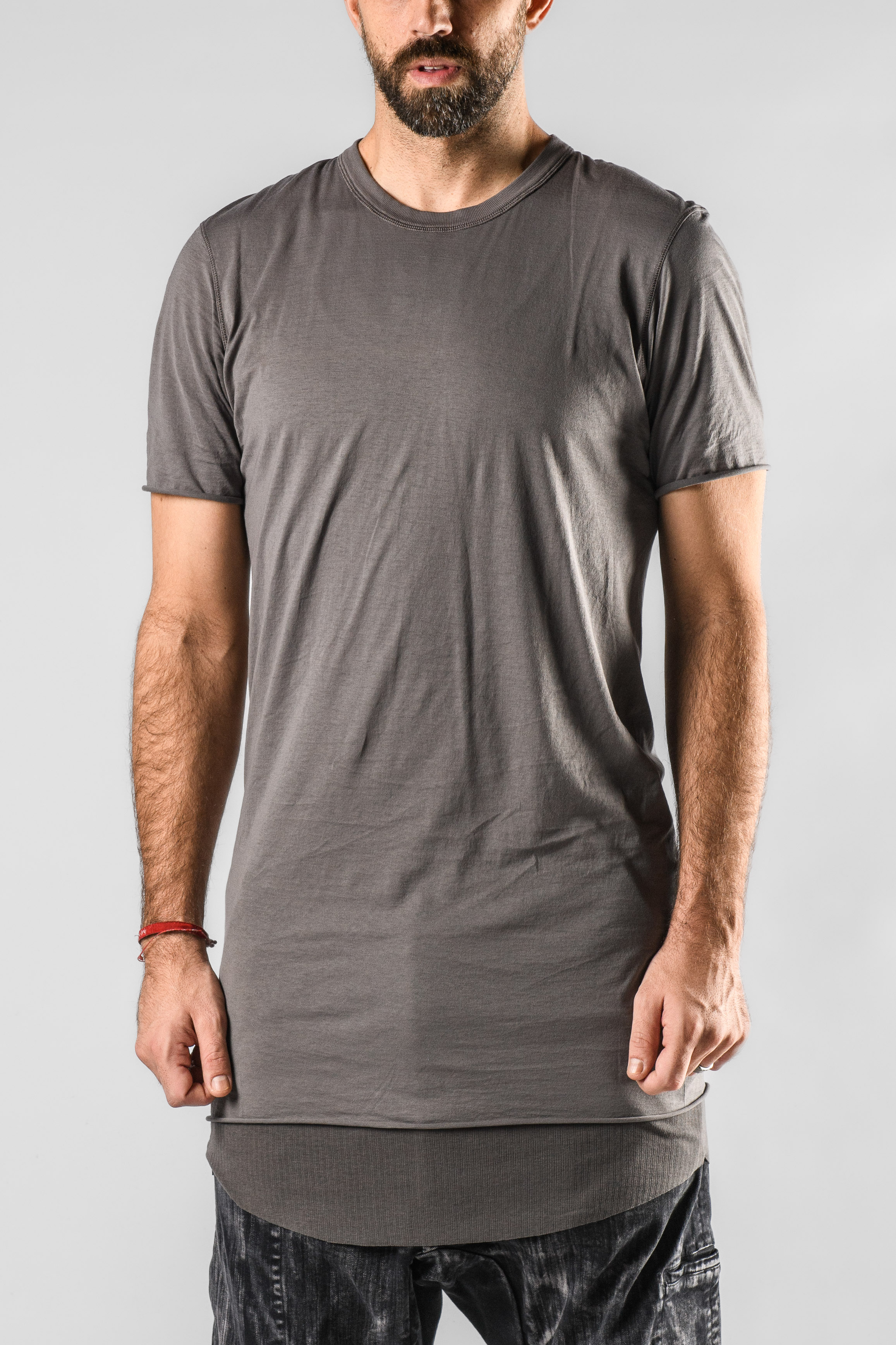 11 By BBS TS1B Elongated Short Sleeve T-shirt in color Carbon Grey ...