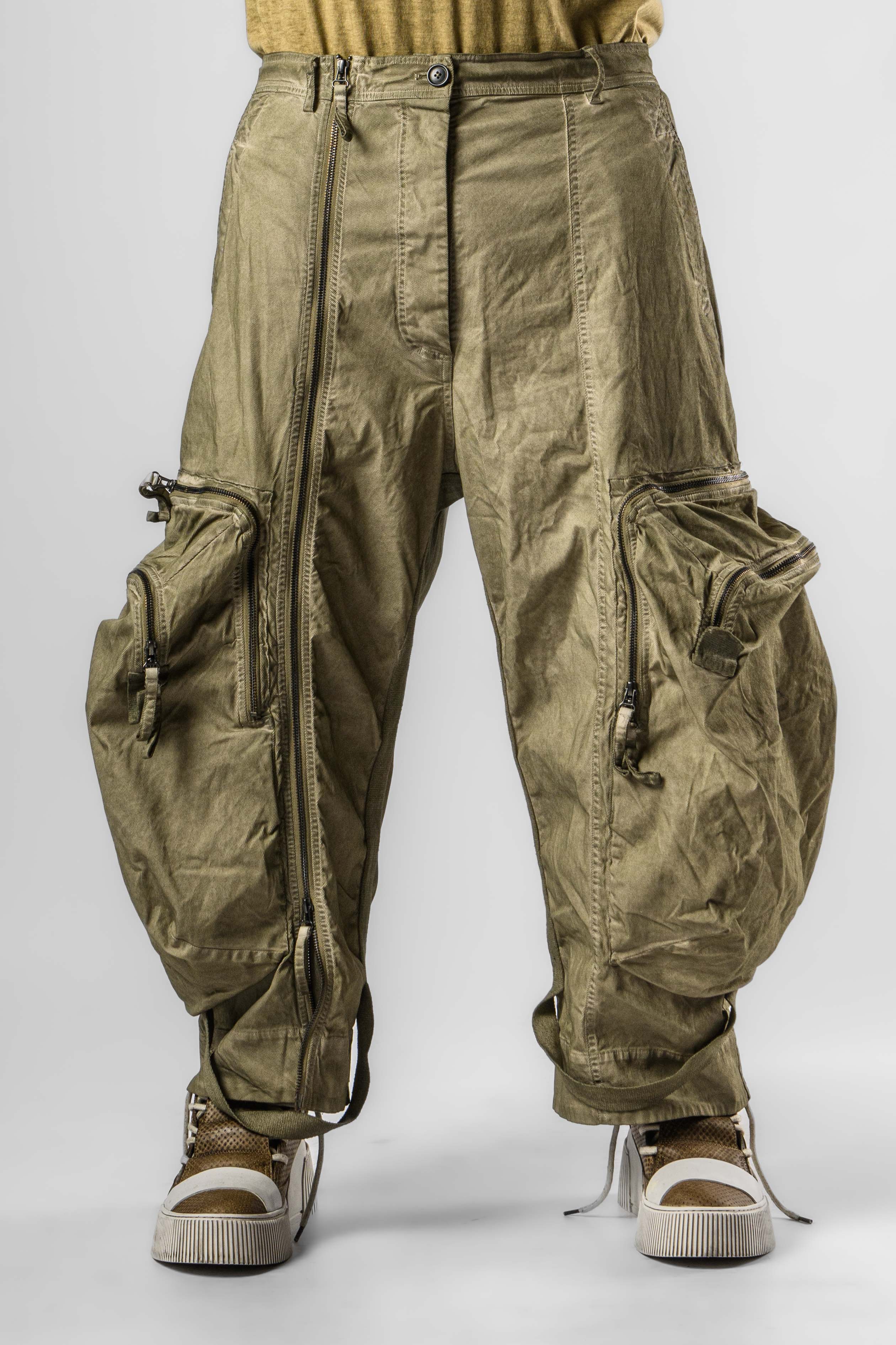 Rundholz Zipped Cargo Trousers | Elixirgallery