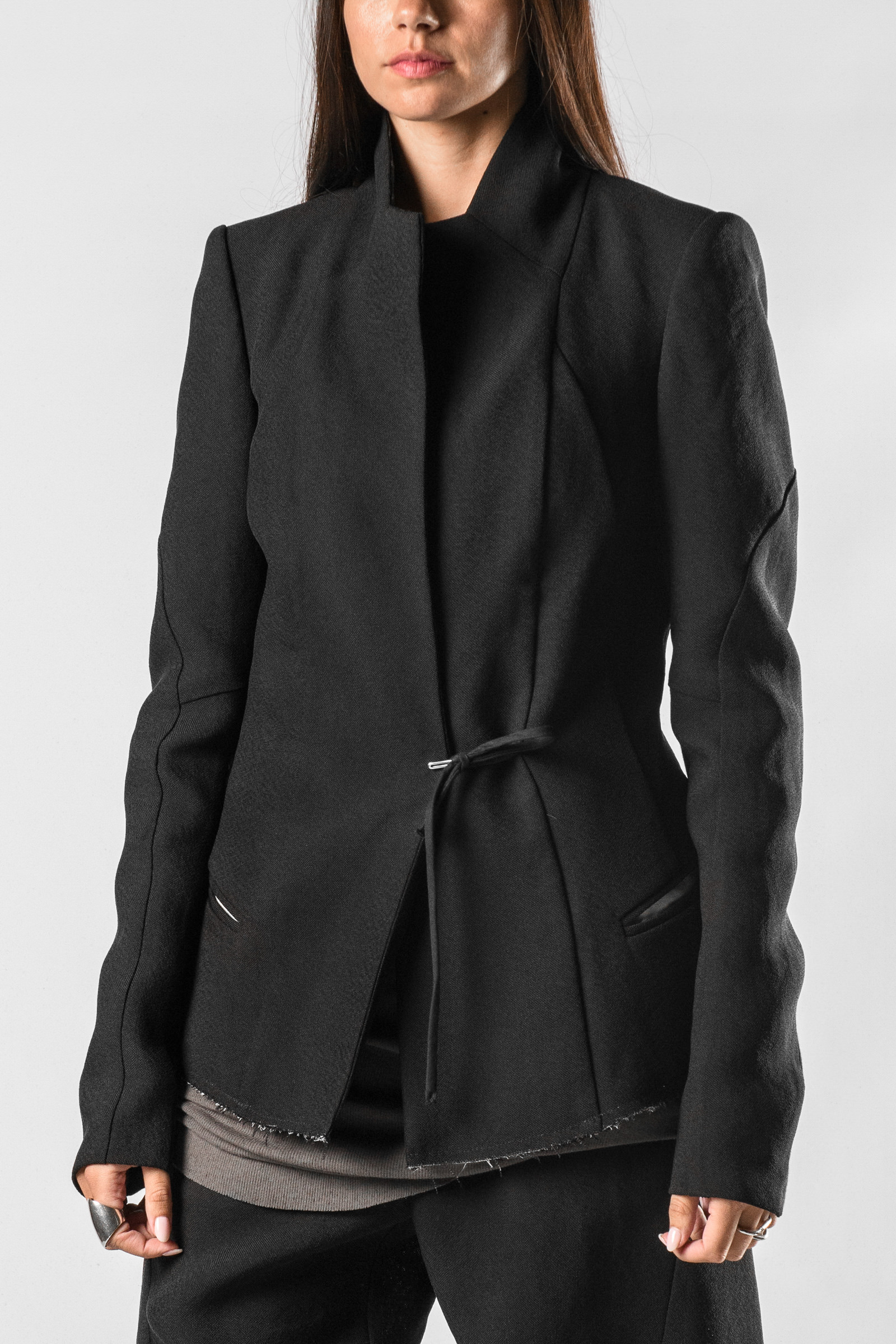 Alessandra Marchi ELIXIR X ANNIVERSARY Silk Tall Collar Jacket in color ...