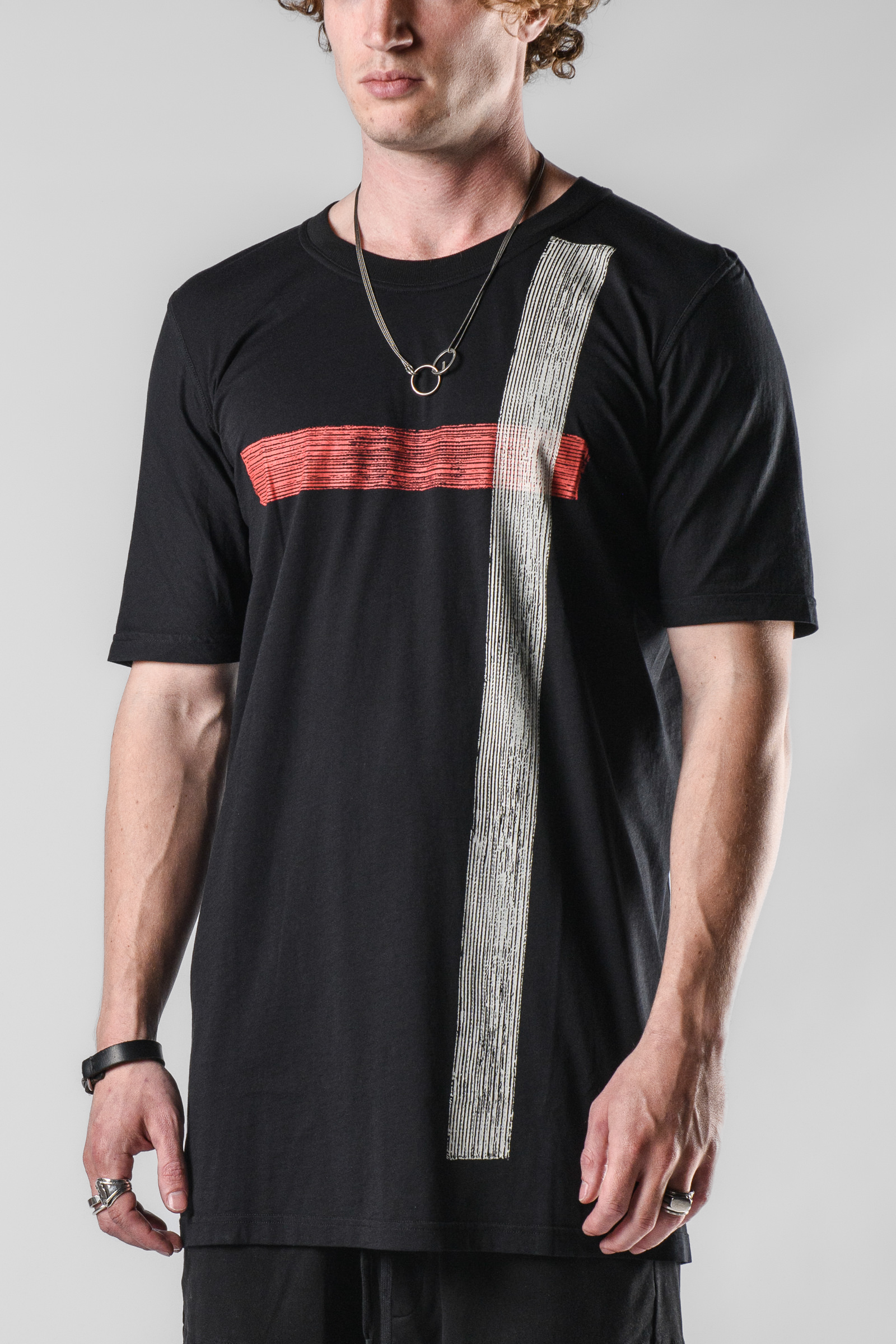 11 By BBS TS5 Printed Loose Short Sleeve T-shirt in color Black ...