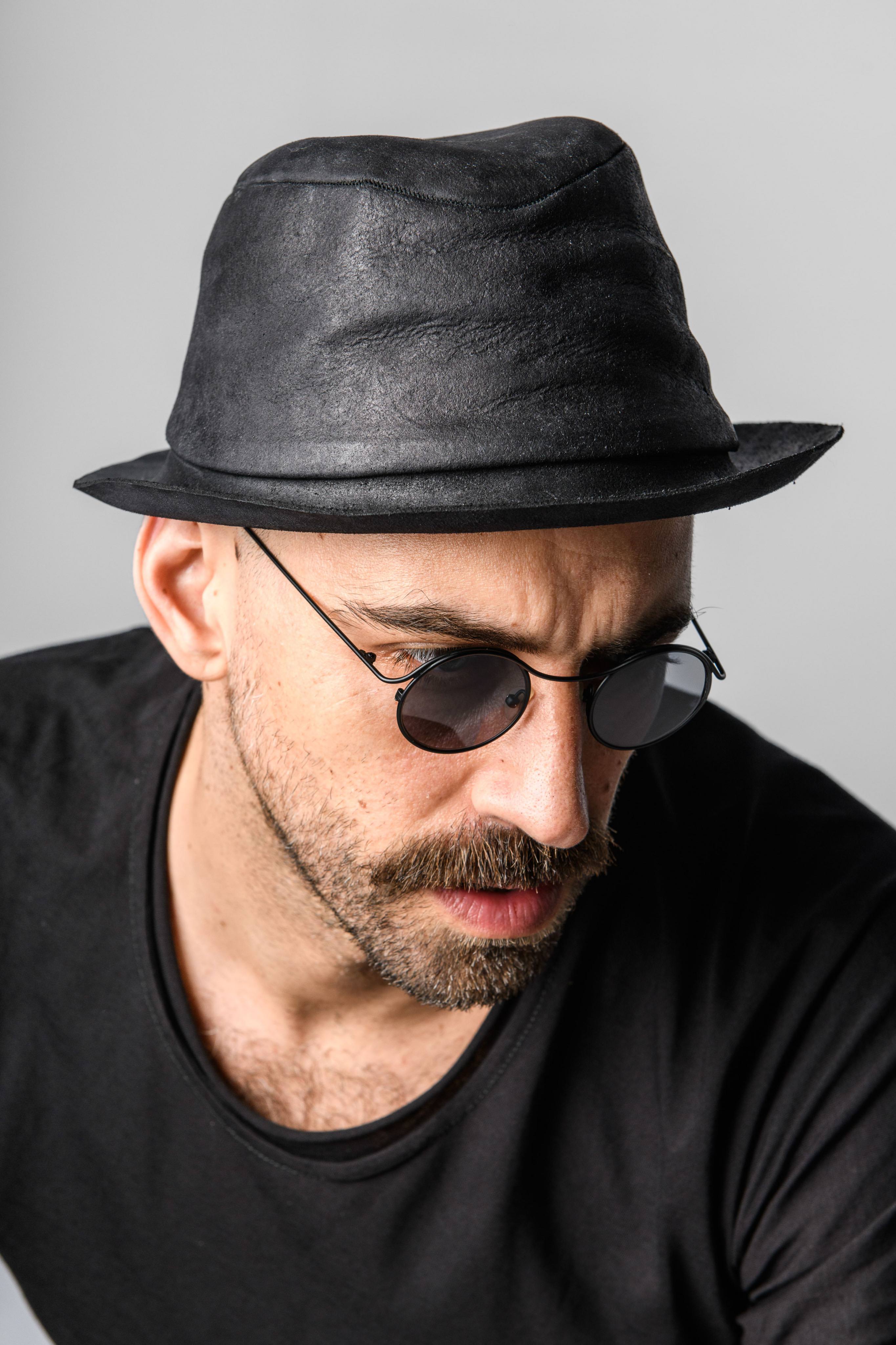Layer-0 Leather Hat | Elixirgallery